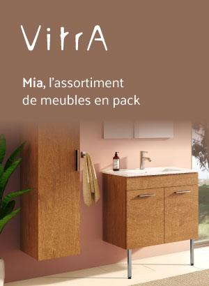 Salle de bains Sento de VitrA : le coin buanderie est prévu | Sdbpro